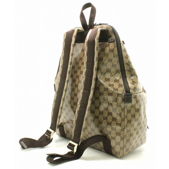 Gucci | Bags | Gucci Gg Tan Crystal Backpack | Poshmark